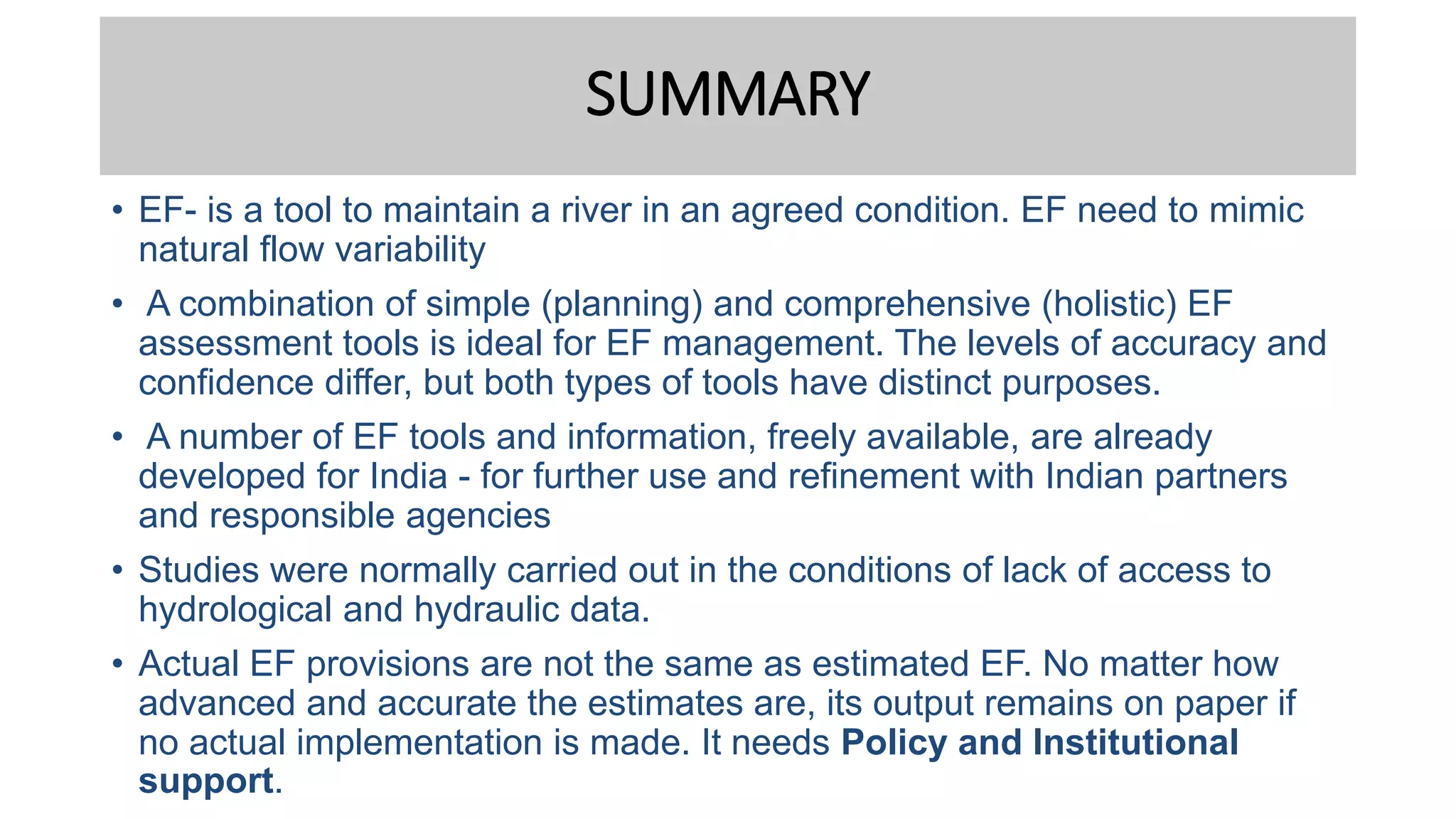 Environmental flow & Fish passes | PPTX