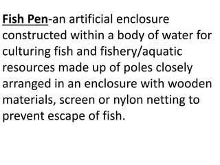 Fish pen | PPTX