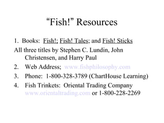 Fish philosophy | PPT