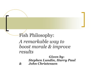 FishPhilosophy.ppt