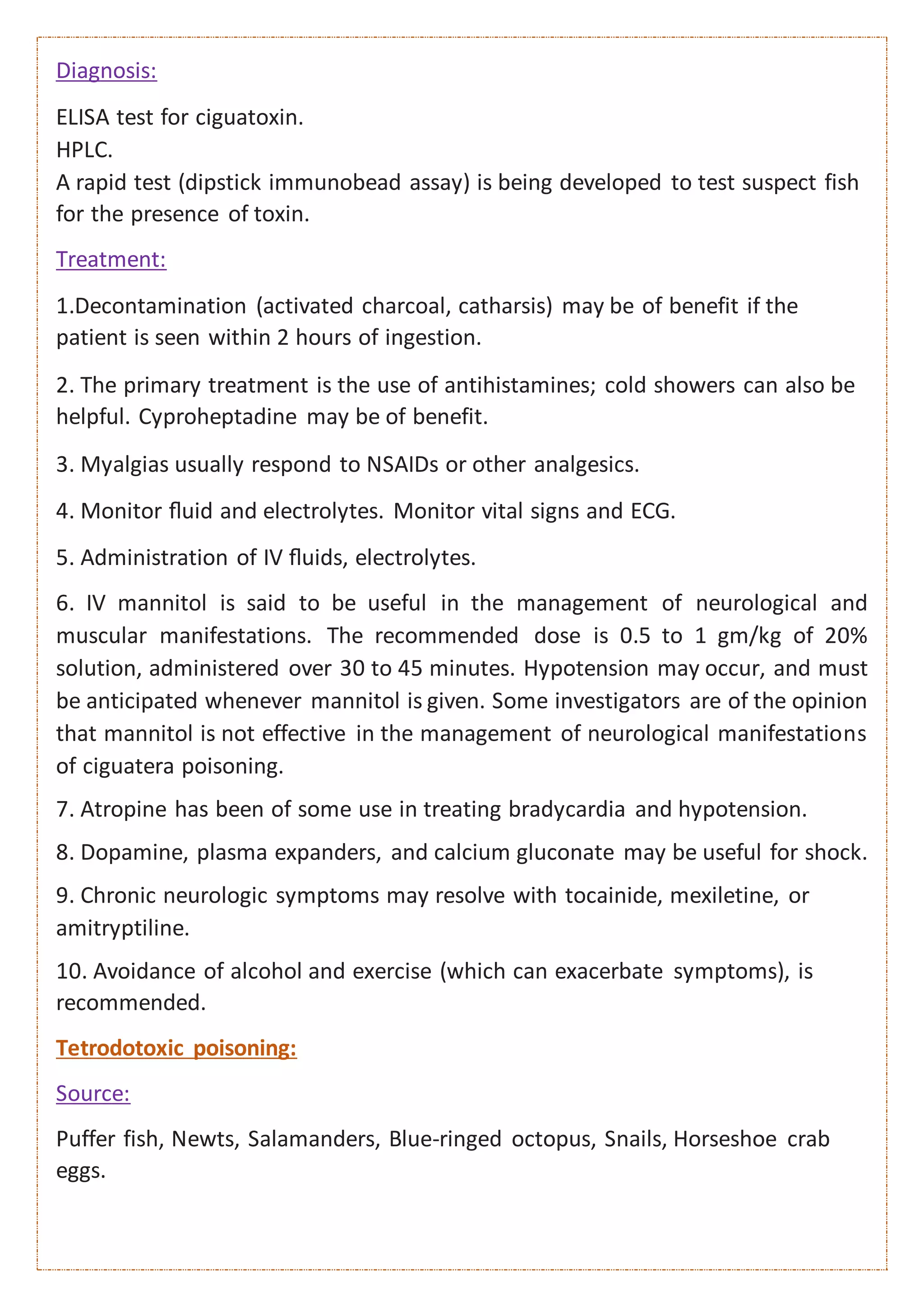 Fish poisoning | DOCX