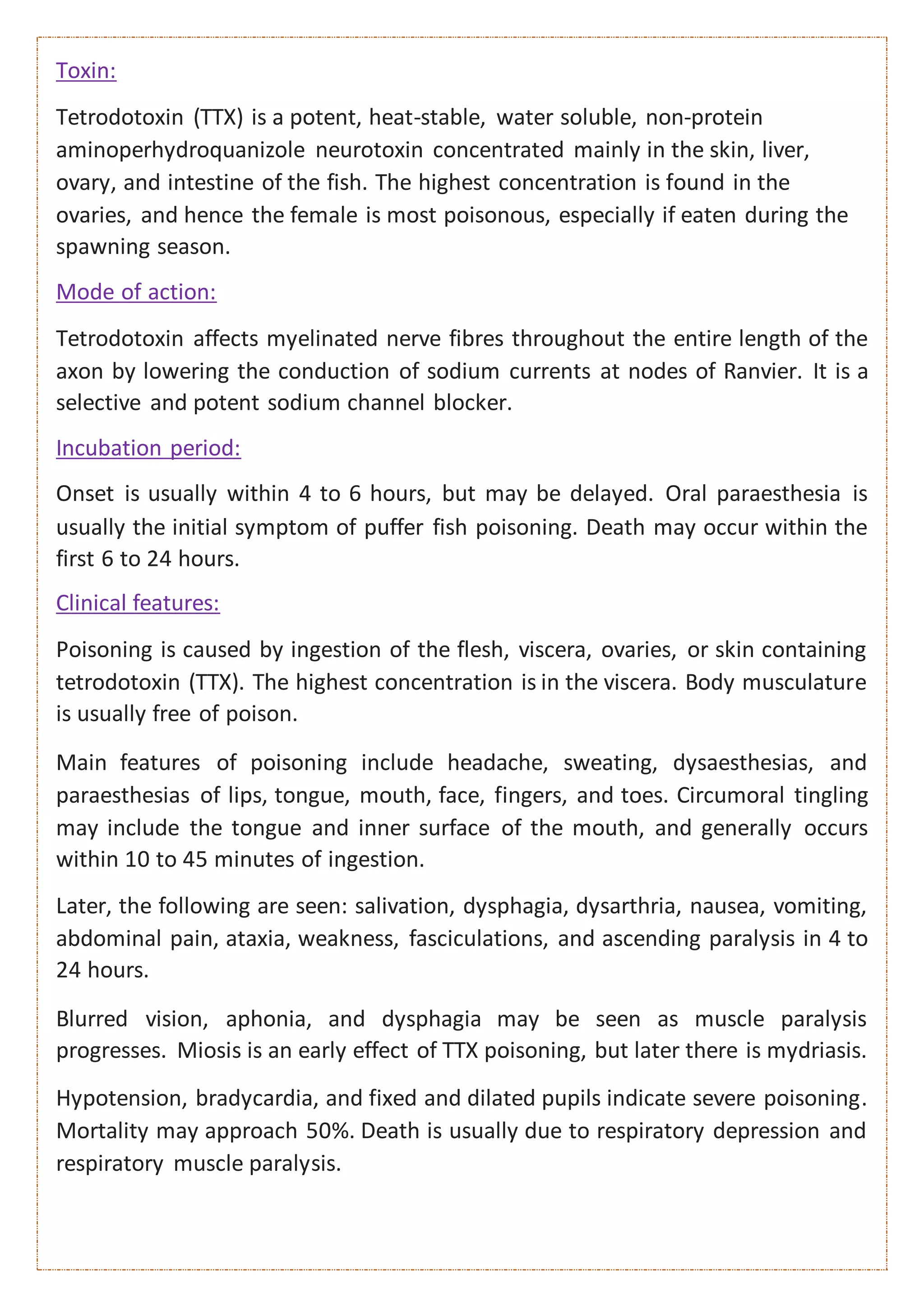 Fish poisoning | DOCX