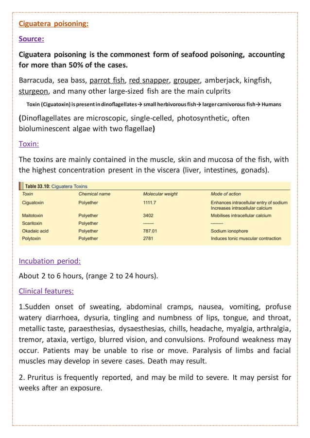 Fish poisoning | DOCX | Fish and Aquariums | Pets