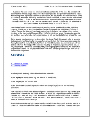 Fish population dynamics and shock assesment(5th sem) | DOCX