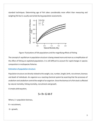 fish population dynamics, Population structure | PDF