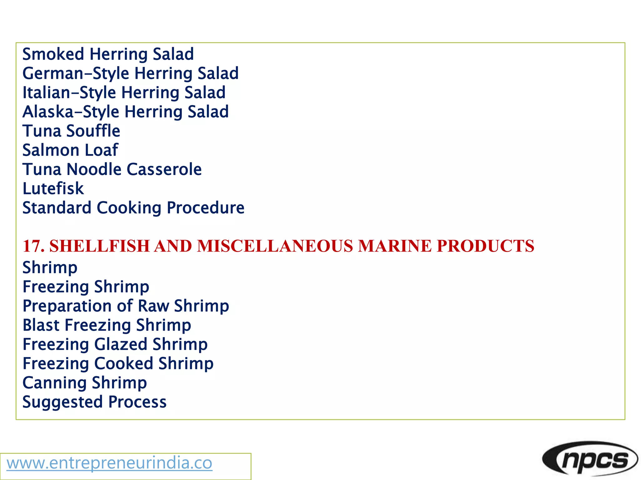 Fish Processing | PPTX