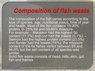 Fish processing by products. mujahid hussain | PPT