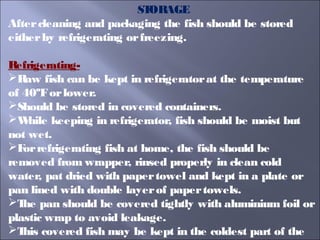 Fish processing ppt | PPT