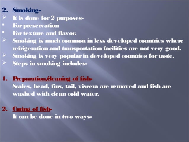 Fish processing ppt | PPT | Fish and Aquariums | Pets