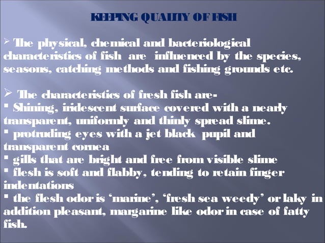 Fish processing ppt | PPT | Fish and Aquariums | Pets