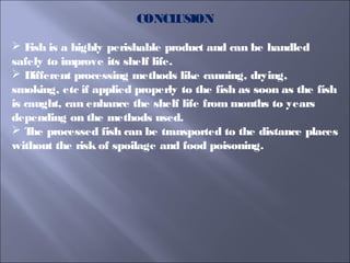 Fish processing ppt | PPT