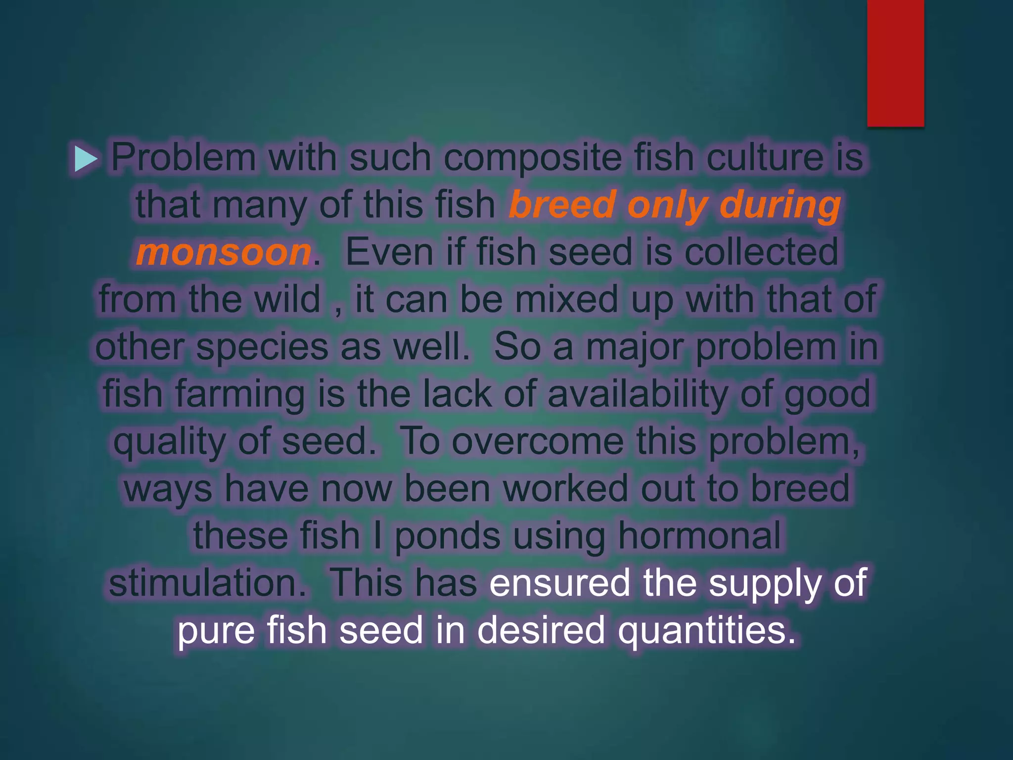 Fish production | PPTX