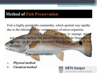 Quality and safety of frozen fish products | PPTX