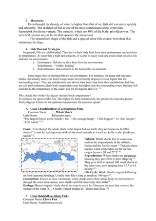 Fish project handout teddy, siyana, kiro | PDF