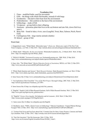 Fish project handout teddy, siyana, kiro | PDF