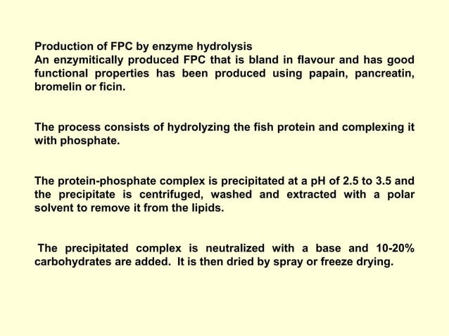 Fish protein concentrate.ppt | Desserts and Baking | Food & Drink