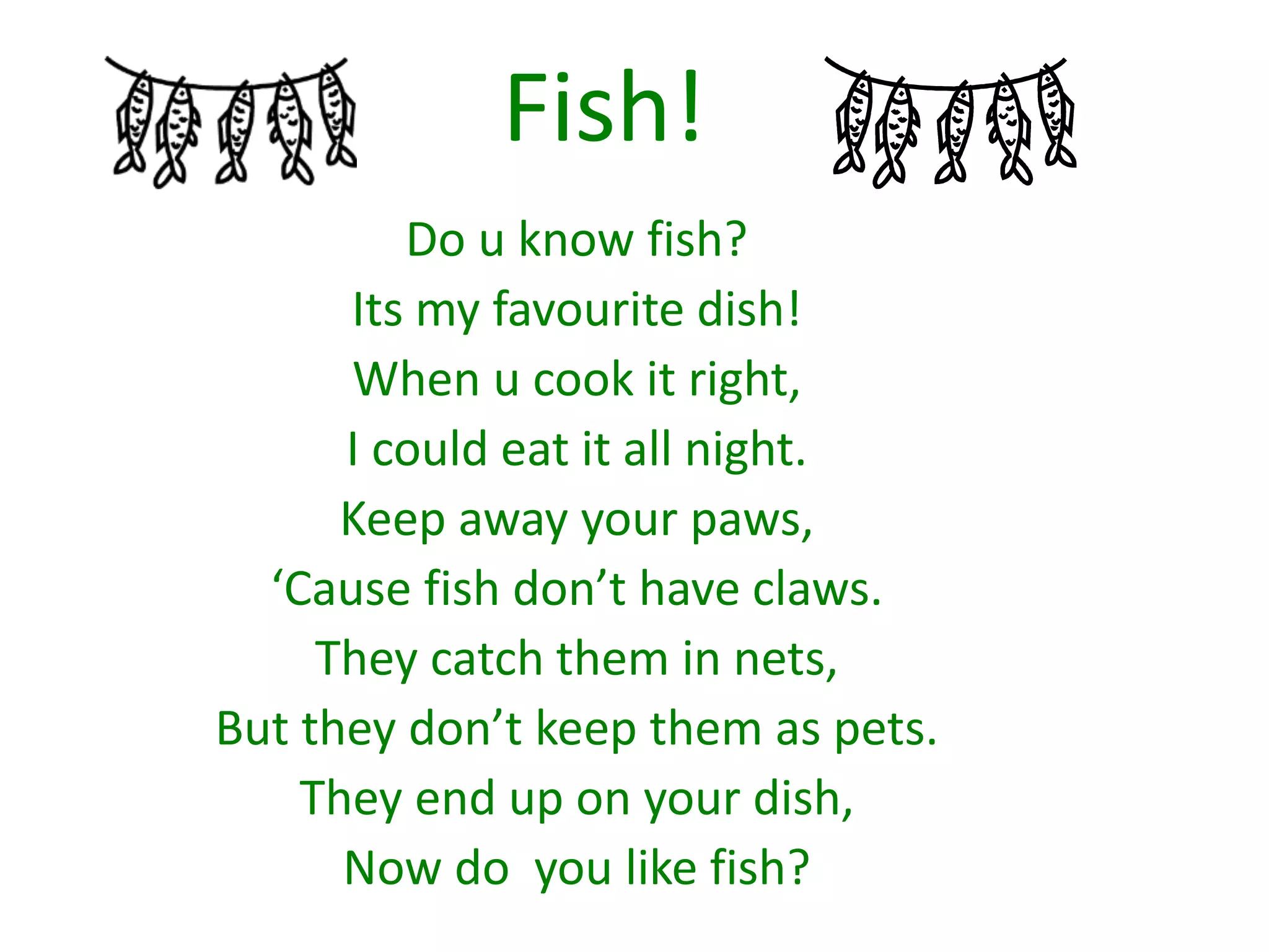 Fish rachel k (song) | PPT