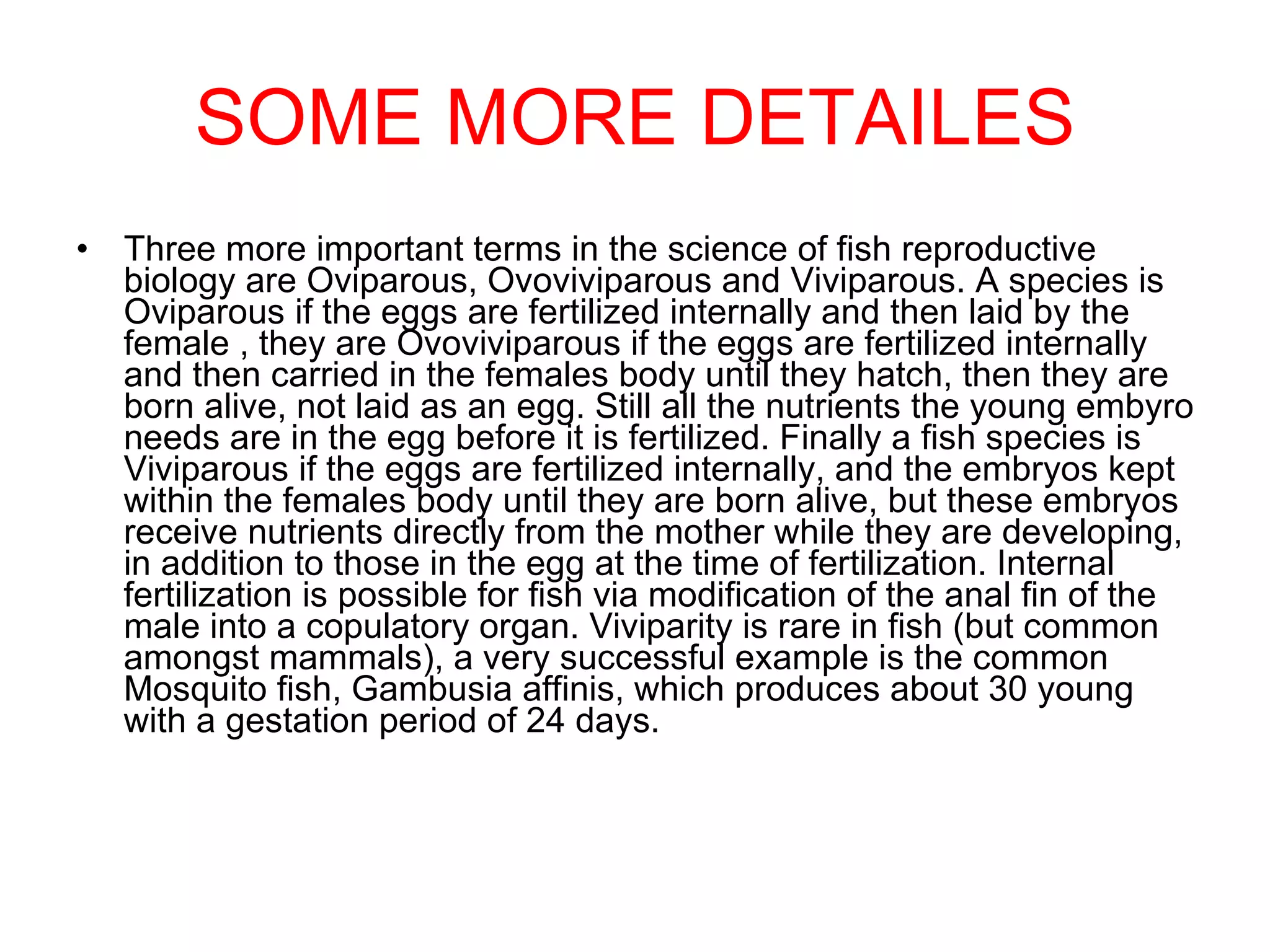 Fish reproduction | PPT