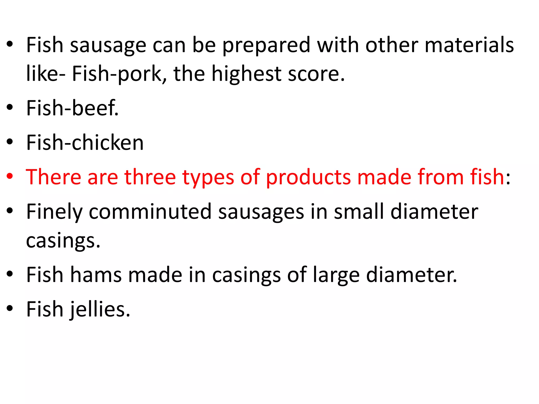Fish sausages | PPTX