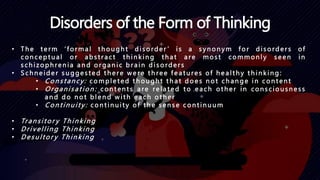 FISH's DISORDERS OF THOUGHT AND SPEECH.pptx
