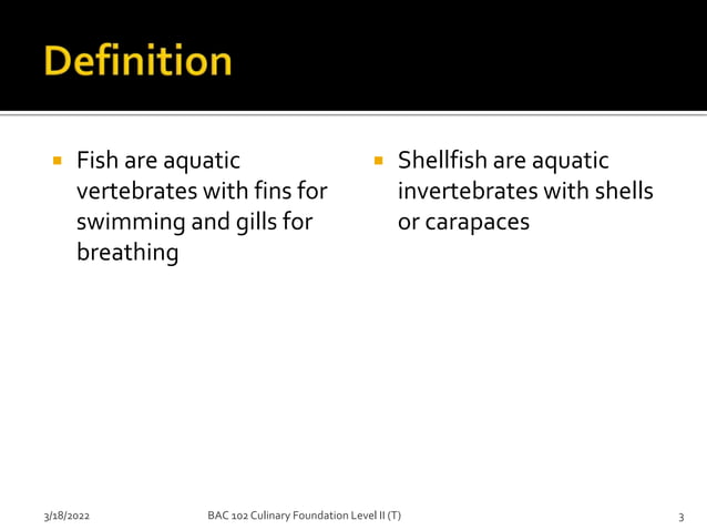 Fish & seafood | PPTX | Fish and Aquariums | Pets