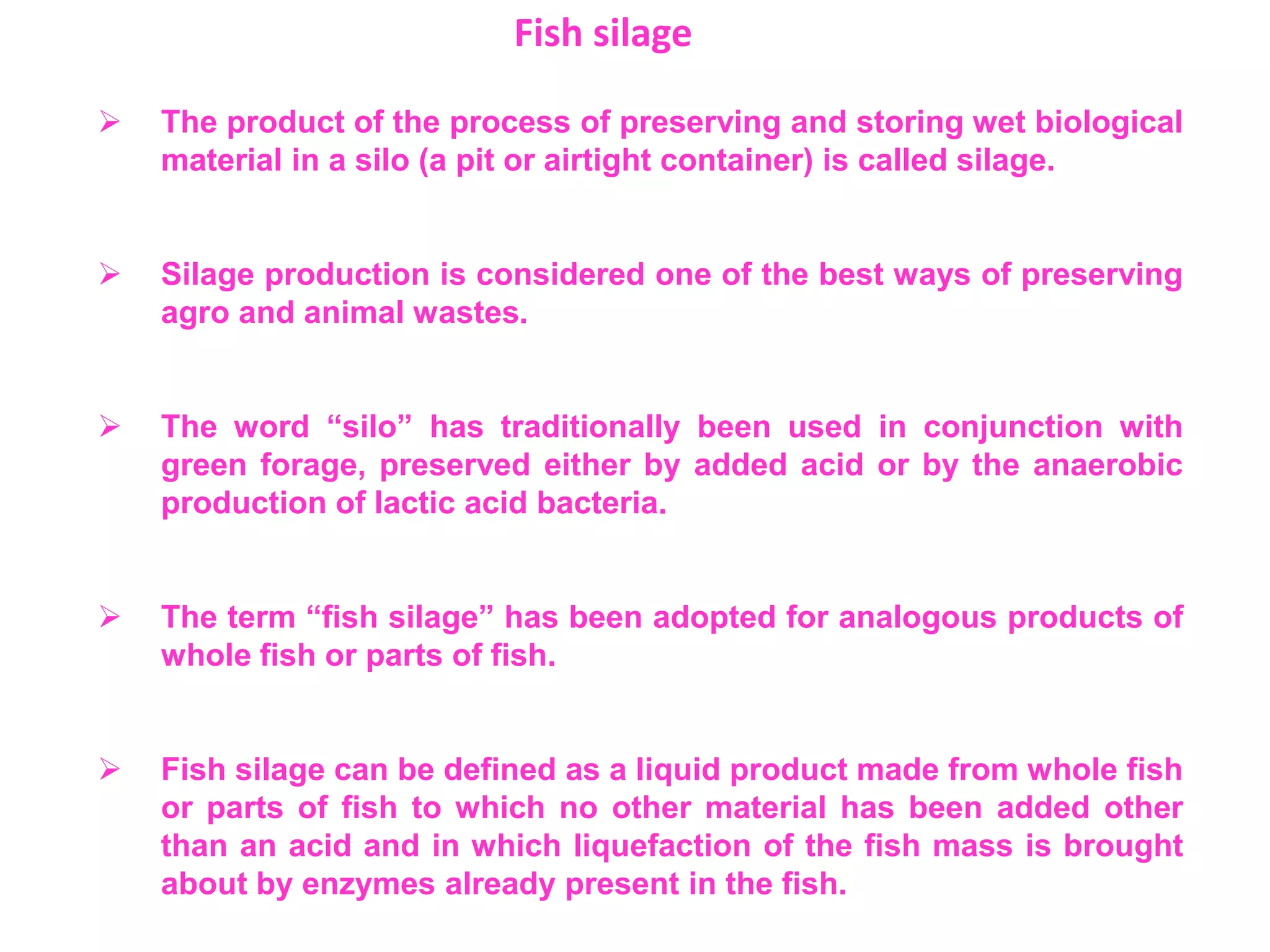 Fish silage.ppt | Chemistry | Science