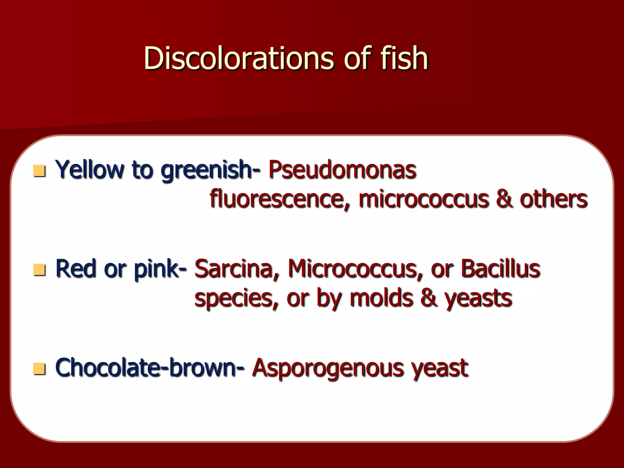 Fish spoilage | PPTX