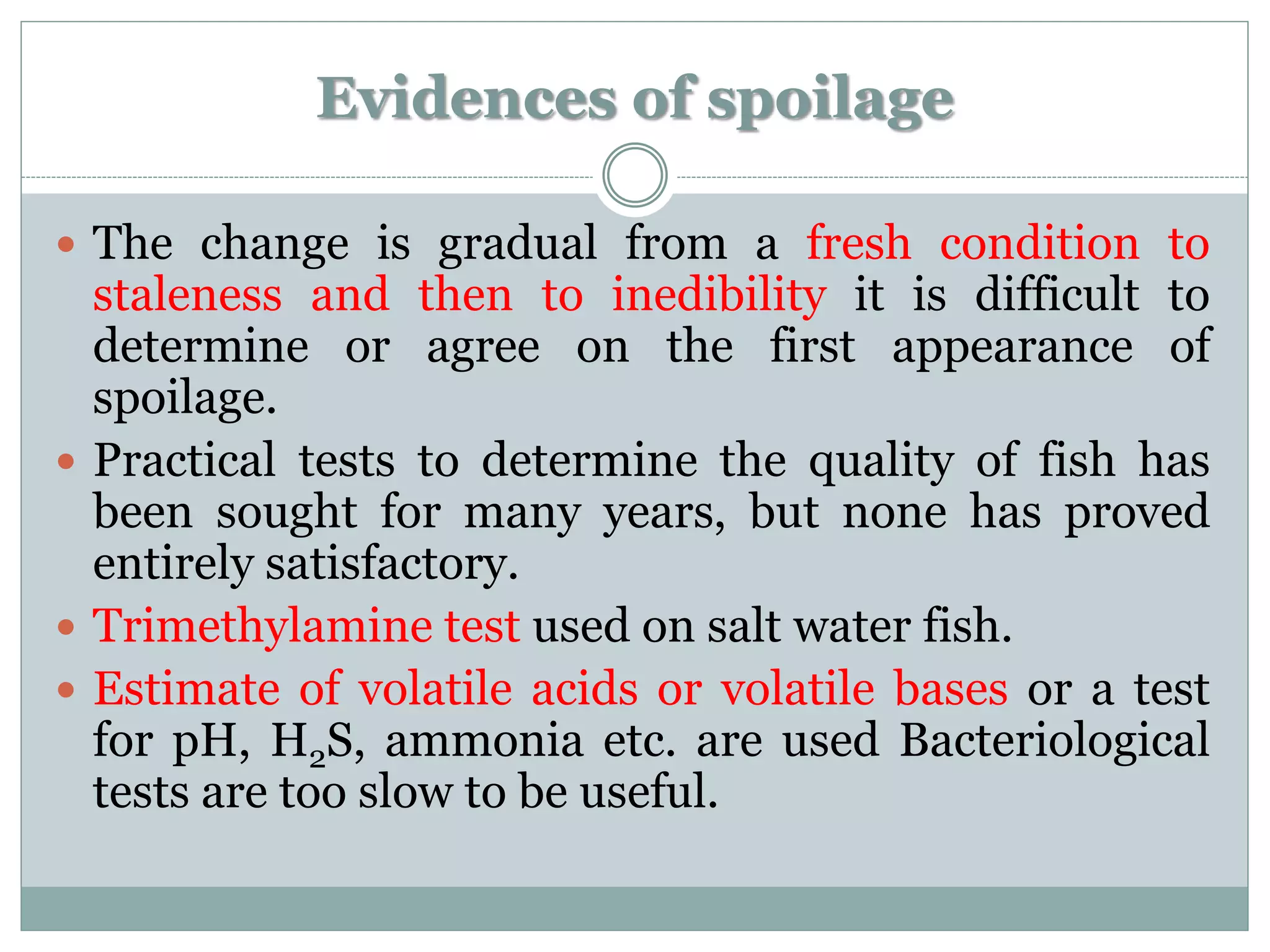 Microbial spoilage of Fish & sea products | PPTX