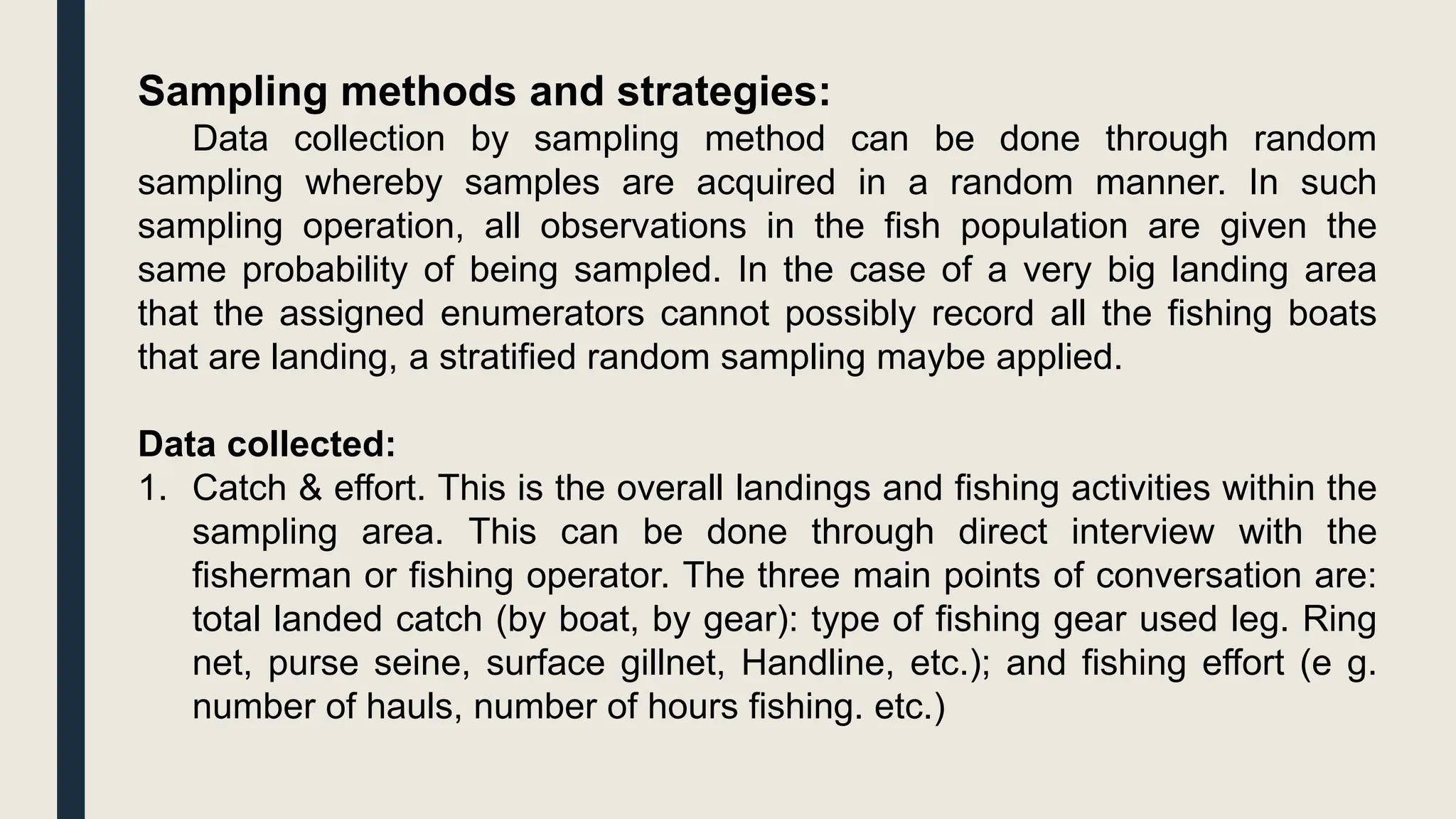 Fish Stock Assessment in the Philippines. Chapter 1 | PPTX