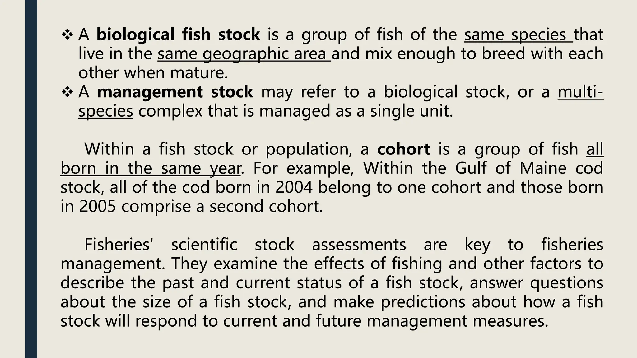 Fish Stock Assessment in the Philippines. Chapter 1 | PPTX
