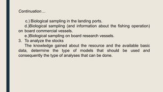 Fish Stock Assessment in the Philippines. Chapter 1 | PPTX