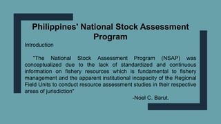 Fish Stock Assessment in the Philippines. Chapter 1 | PPTX