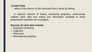 Fish Stock Assessment in the Philippines. Chapter 1 | PPTX