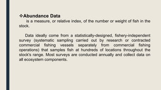 Fish Stock Assessment in the Philippines. Chapter 1 | PPTX