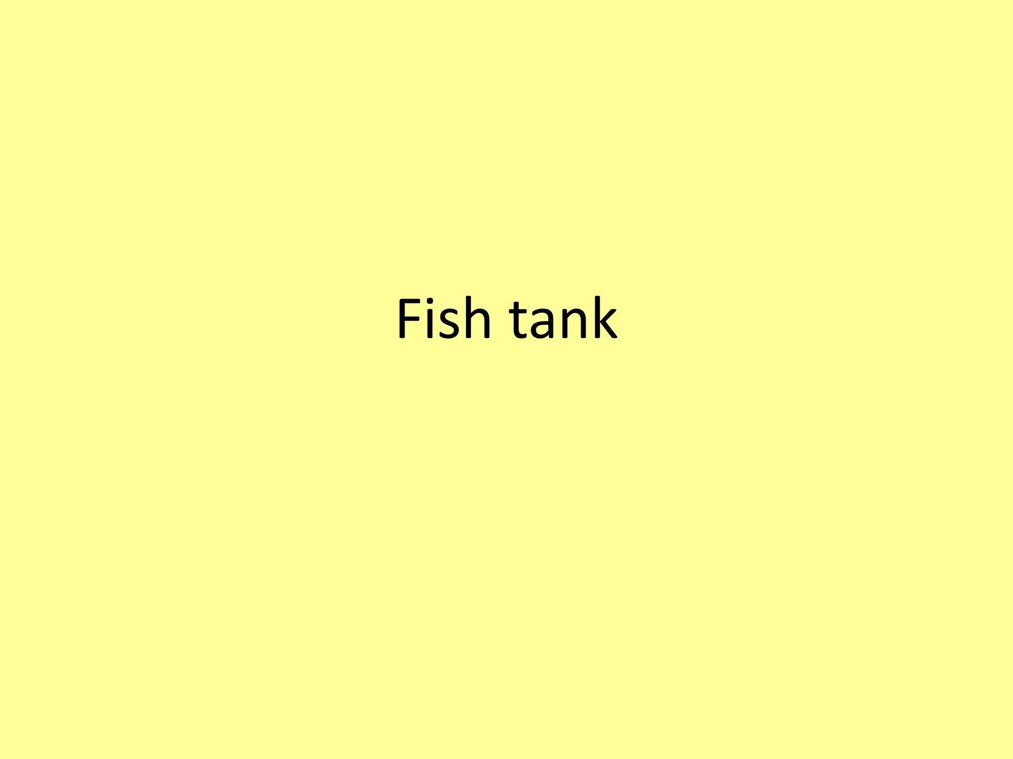 Fish tank | PPT