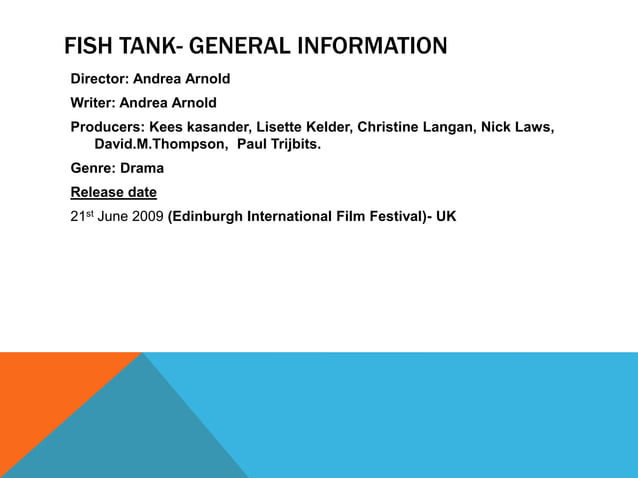 Fish tank case study | PPT