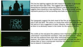 Fish Tank Trailer Analysis | PPTX