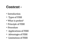 FISH presentation from hngu university (department of life science) | PPTX