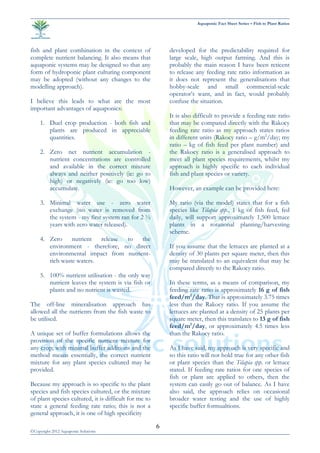Fish to plant ratios | PDF