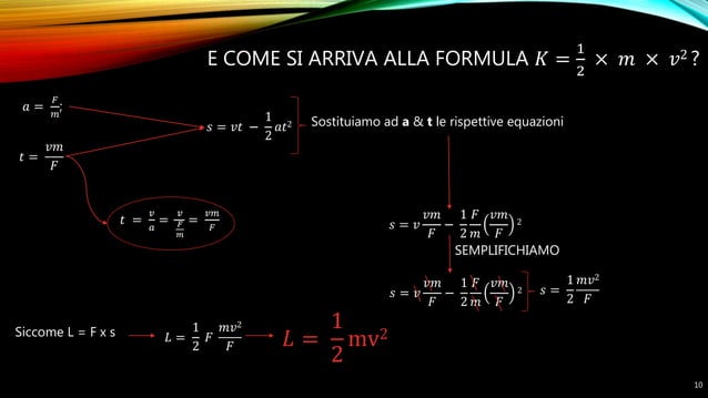 Fisica: IL LAVORO E L'ENERGIA | PPTX | Physics | Science