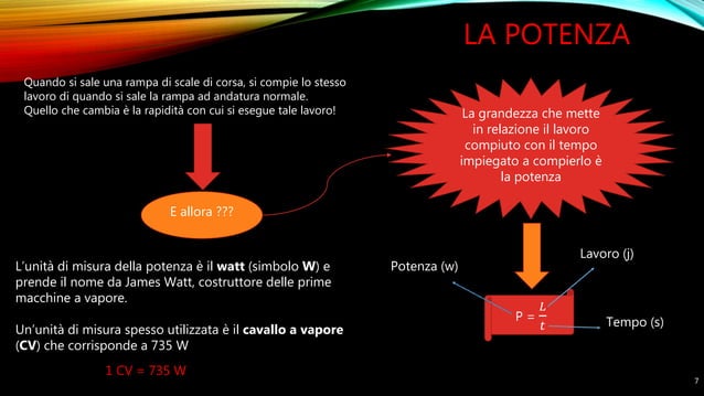 Fisica: IL LAVORO E L'ENERGIA | PPTX | Physics | Science