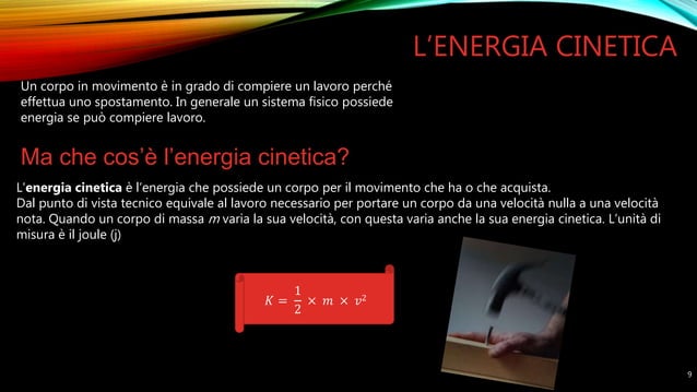 Fisica: IL LAVORO E L'ENERGIA | PPTX | Physics | Science