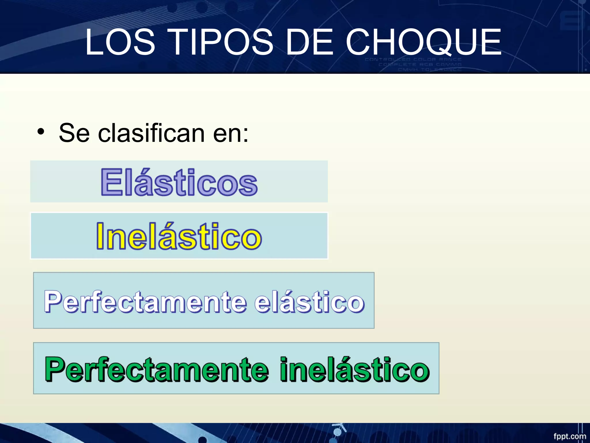 Tipos De Choques Ppt Physics Science