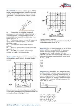 Fisica dinamica leis_de_newton_aplicacoes_blocos_gabarito | PDF