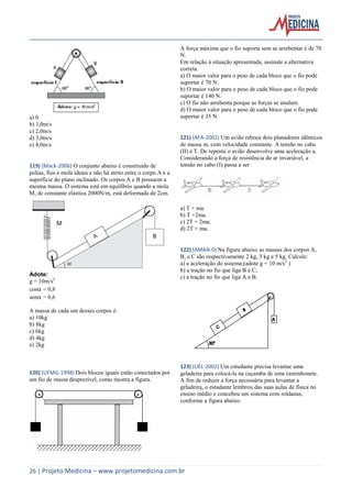 Fisica dinamica leis_de_newton_aplicacoes_blocos_gabarito | PDF