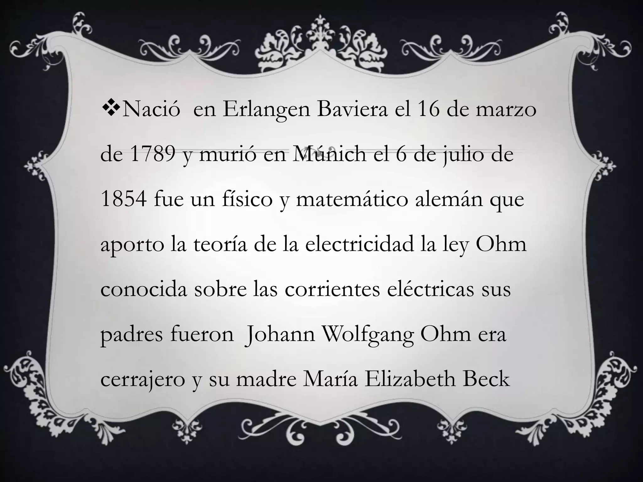 Georg Simon Ohm | PPTX | Physics | Science