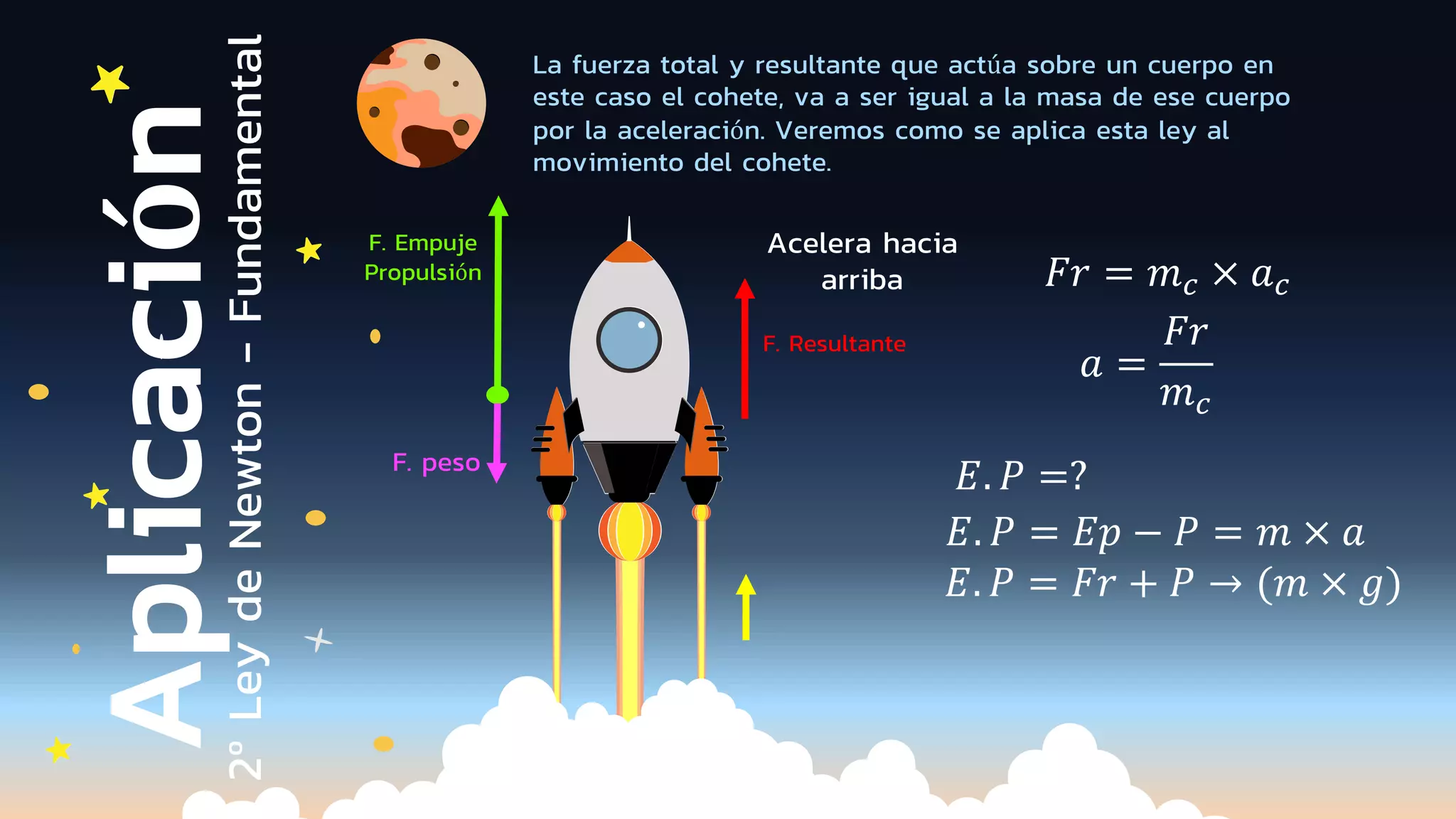Física mecánica en los cohetes lee joel rivera guzmán | PPTX