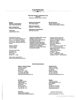Fisica para ciencias e ingenierias vol 1 serway | PDF