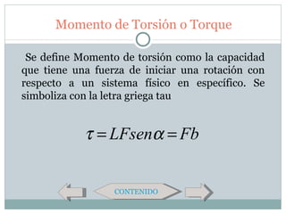 Momento de Torque y Momento Angular | PPT