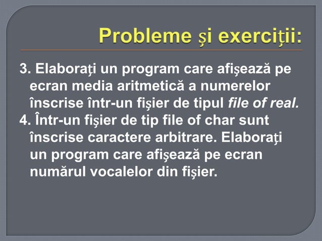Fisiere pascal | PPT